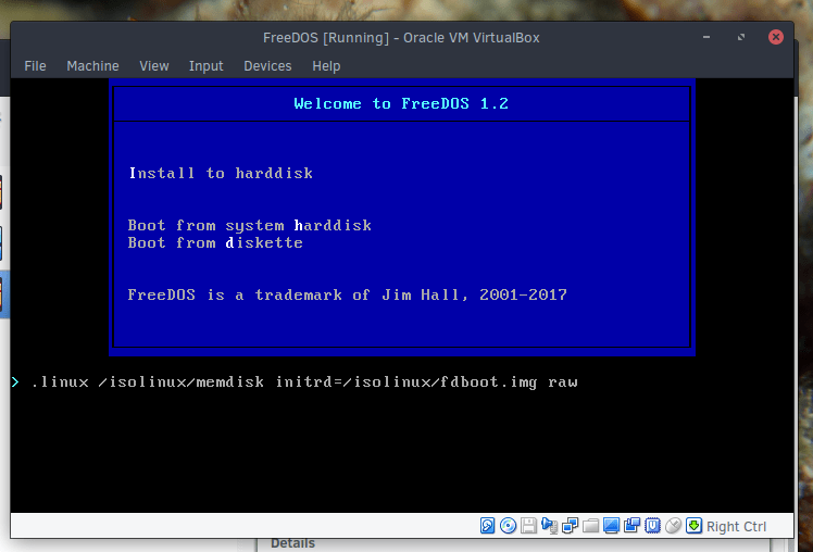 如何在 VirtualBox 上安装并使用 FreeDOS？ - 知乎