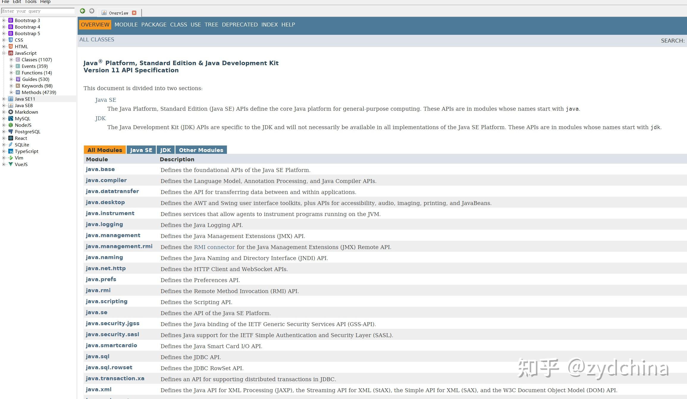 Zeal -- 一款面向软件开发人员的离线文档浏览器（已经更新最新版2021年10月26号） - 知乎