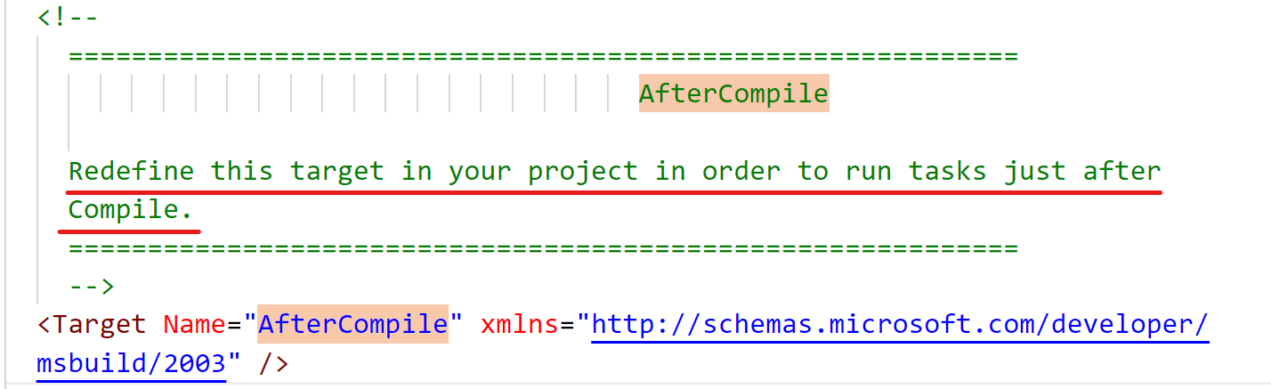  C MSBuild Csproj 