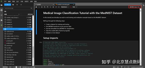 在慧点数码HPC平台上运行 Project MONAI 示例 - 知乎