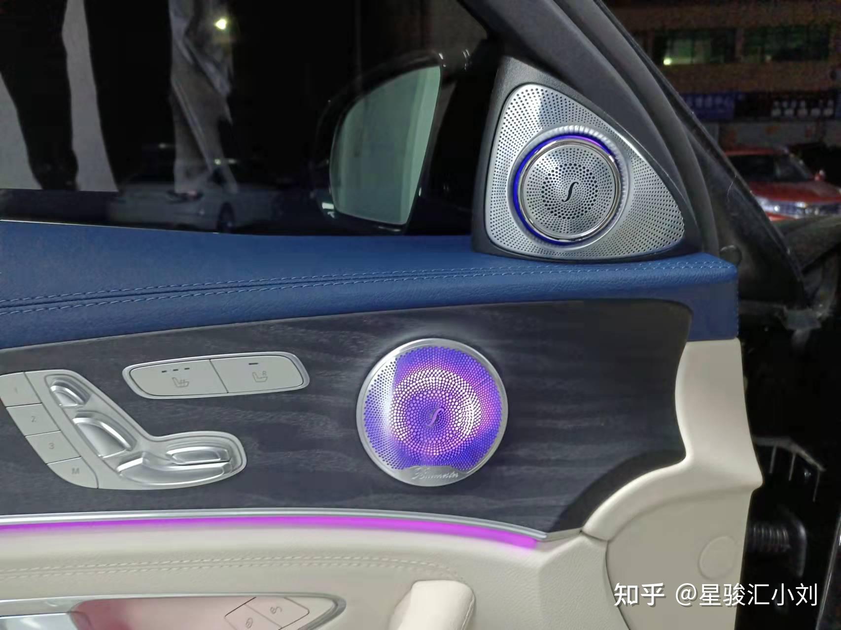 21款奔驰E350el升级小柏林之声音响，原车预留位置13喇叭一台功放全面提升音质 - 知乎