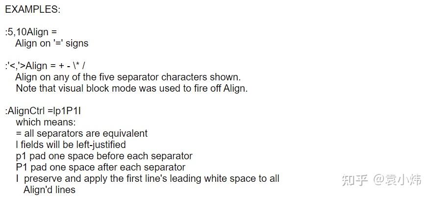 vim align 对齐插件安装与使用 - 知乎