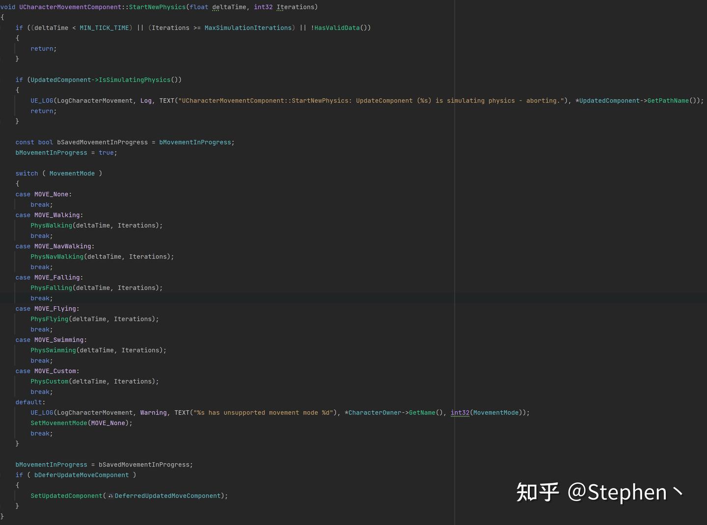 UE5 CharacterMovementComponent 简析 - 知乎