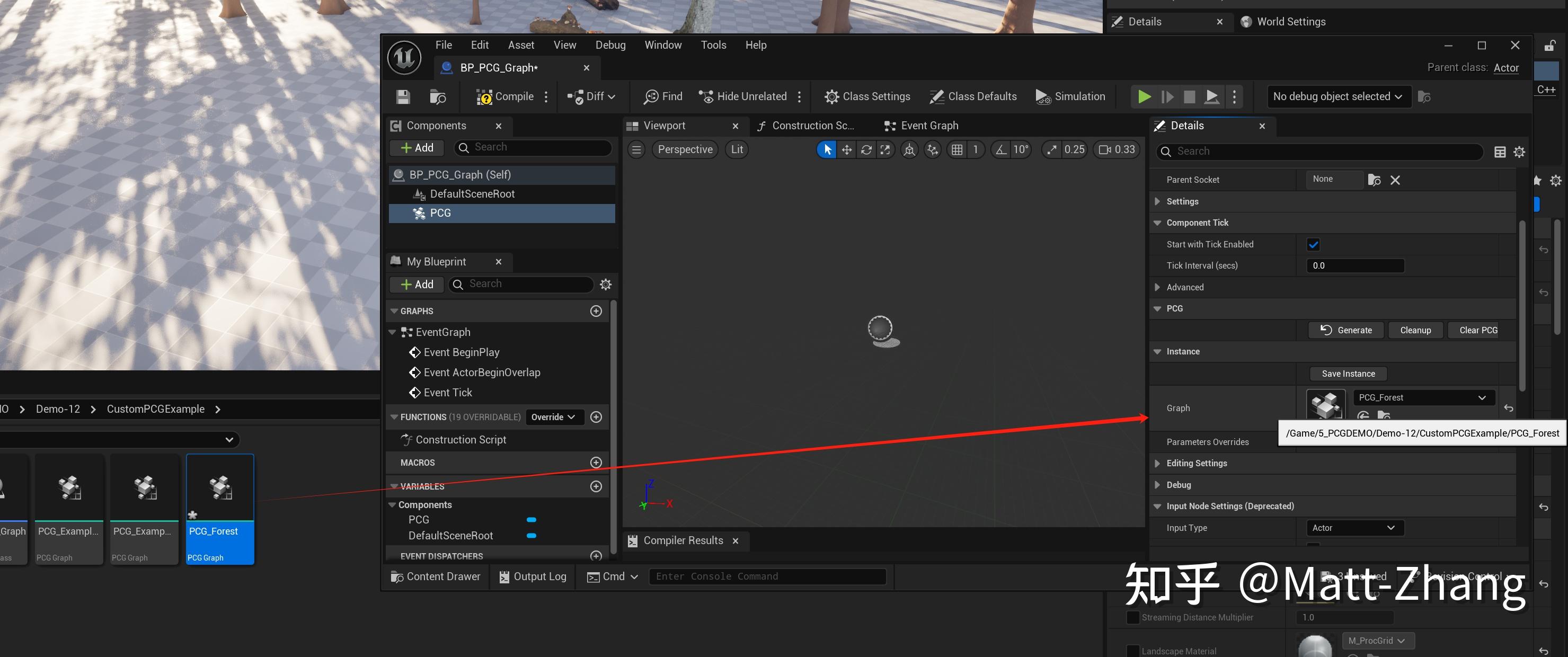 虚幻5.5《基于Actor的PCG组件搭建与碰撞事件》创建PCG-Graph，并设置碰撞Box Collision - 知乎