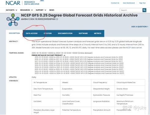 GFS全球数值天气预报历史数据下载 - 知乎