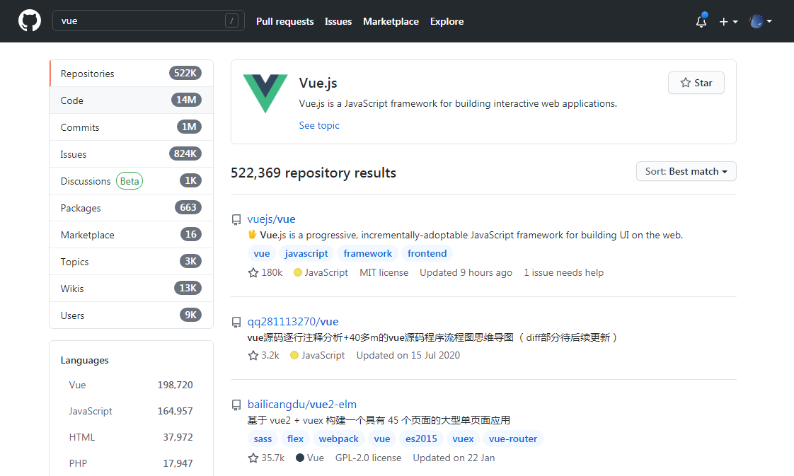 如何在Github精准地搜索项目？ - 知乎