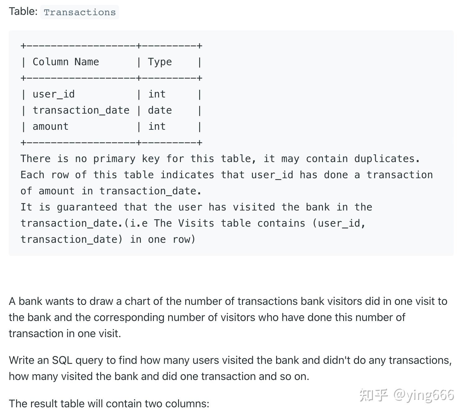 LeetCode SQL 1336 