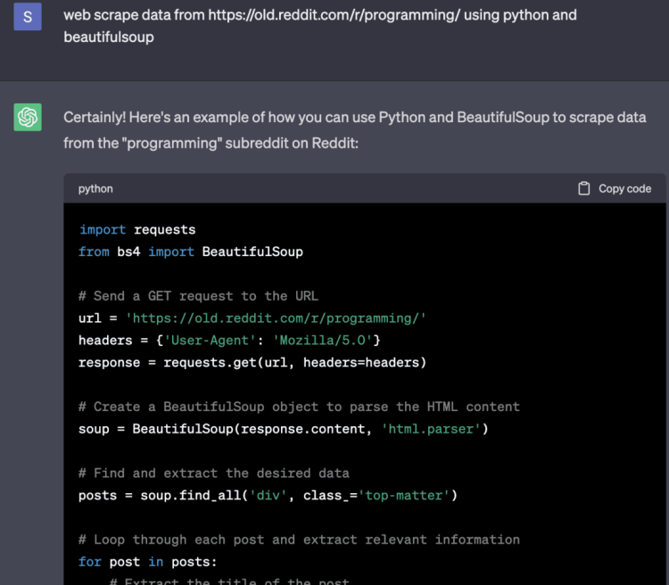 收藏！ChatGPT可以为程序员提供帮助的 20 个常用提示词 - 知乎