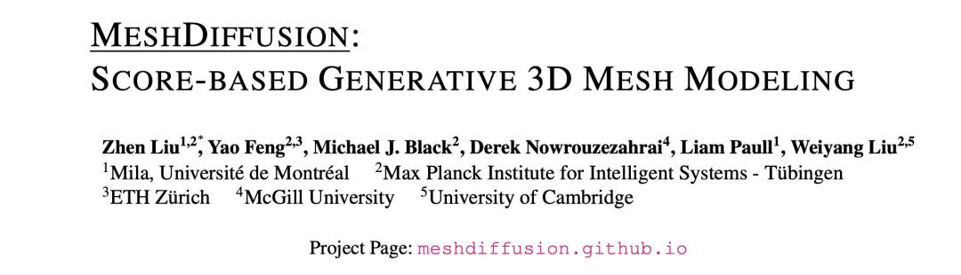 Talk｜Mila研究所&蒙特利尔大学刘圳：三维表征和三维网格的重建与生成 - 知乎