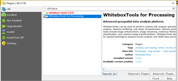 QGIS3.X中安装Whitebox插件 - 知乎