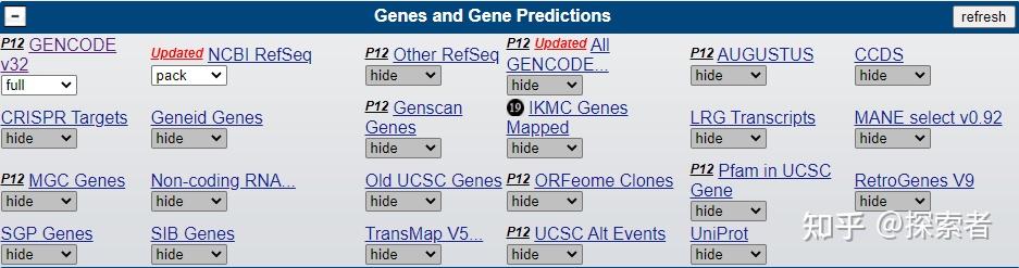【UCSC Genome Browser 】Genes and Gene Predictions - GENCODE - 知乎