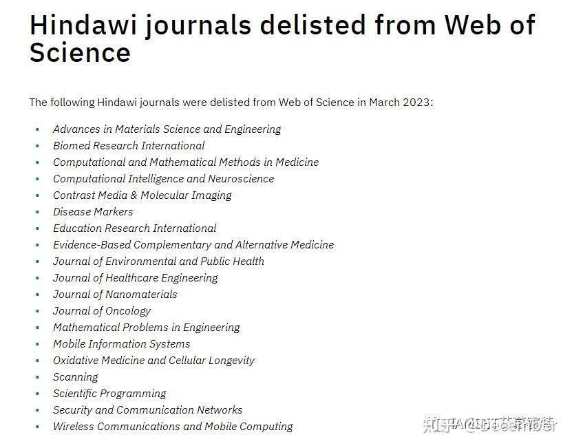 震惊！！！Hindawi出版社目前正在撤回另外约1200篇论文！ - 知乎