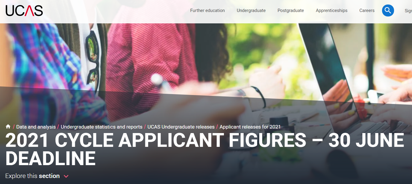 英国留学：UCAS公布2021年季末英国大学申请数据！中国学生申请量暴增！ - 知乎