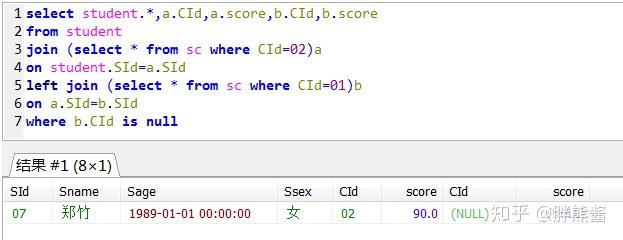 【SQL】SQL经典50题&答案 - 知乎