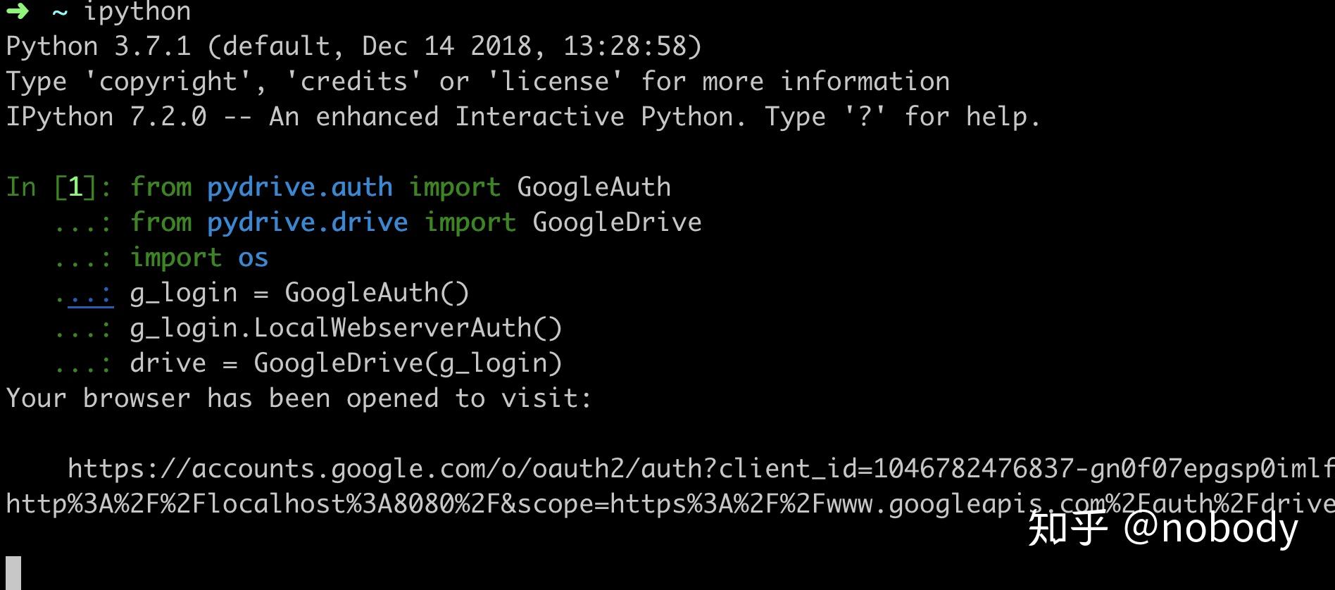 使用pydrive访问google drive - 知乎
