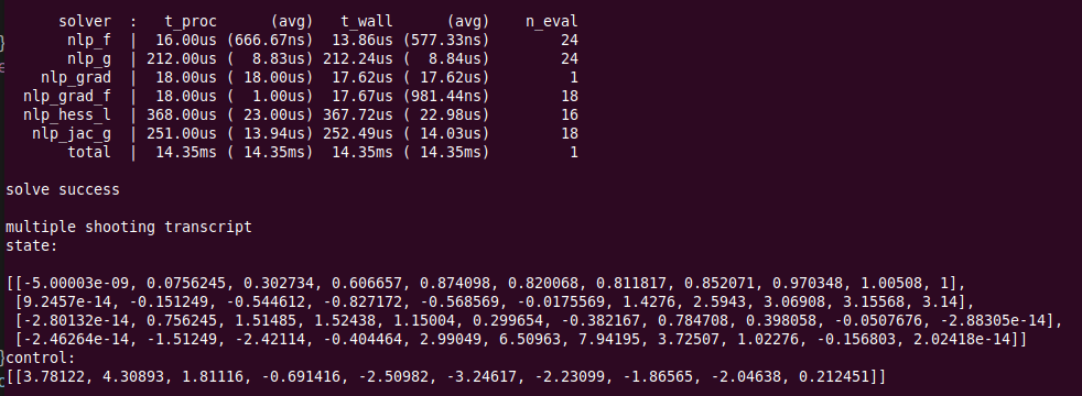 (附代码)基于casadi C++接口的single/multiple shooting方法轨迹规划示例 - 知乎