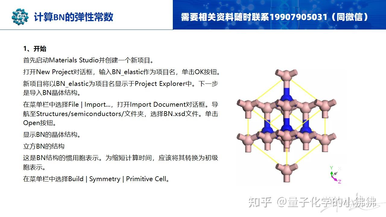 MS-CASTEP-计算BN的弹性常数 - 知乎
