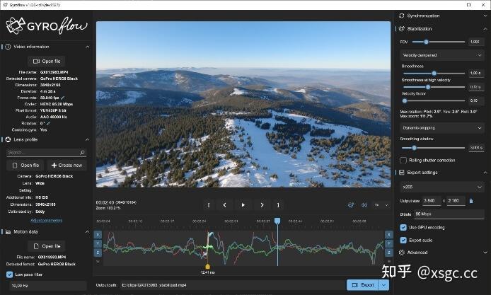 GYROFLOW陀螺仪防抖增稳视频应用软件-适用单反相机、穿越机、GOPRO等 - 知乎