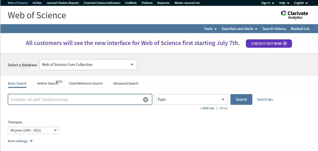 新版Web of Science上线，这些新的实用功能值得关注！！ - 知乎