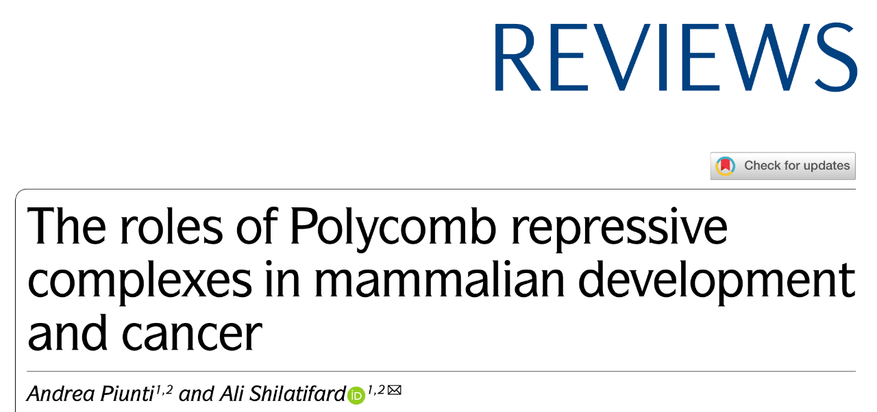 Nat Rev |PcG基因家族在发育和癌症中的作用 - 知乎