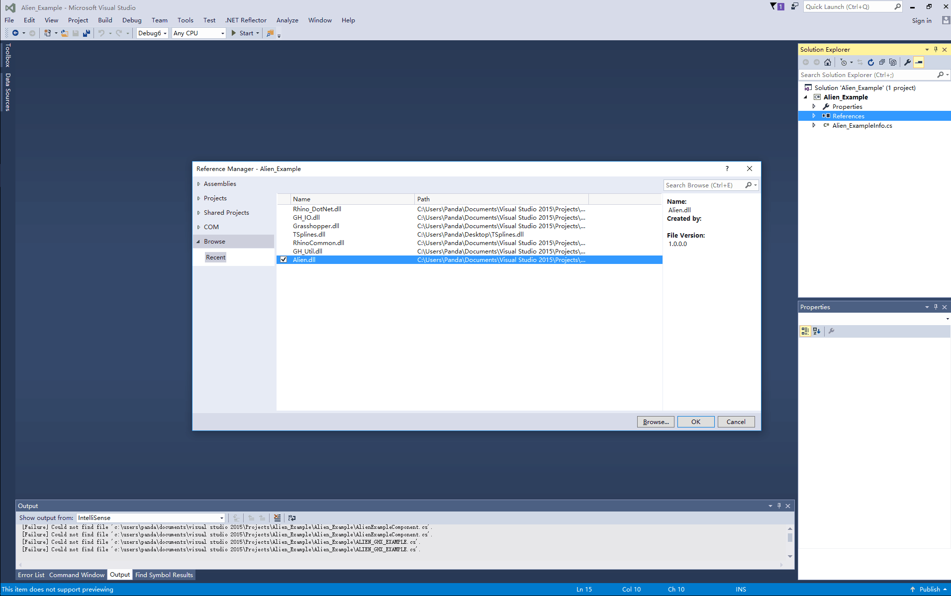 Grasshopper#vs将.ghuser,.gh,.ghx文件打包成.gha文件 - 知乎