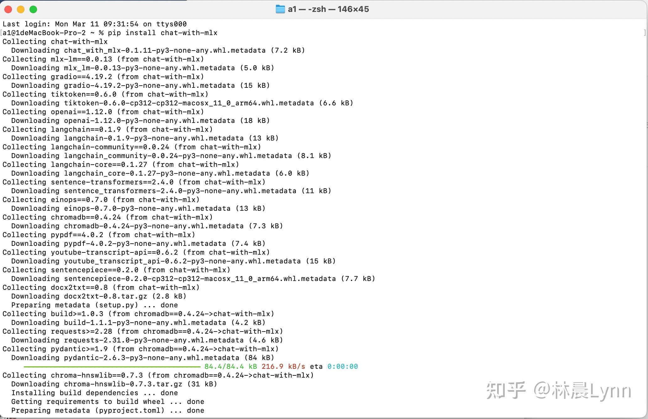 纯小白版，在Mac上跑chat with mlx，畅享丝滑！ - 知乎