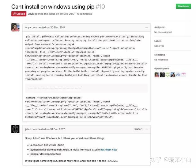 安装Python，出现的最大错误（用pip安装pdftotext总是报错） - 知乎
