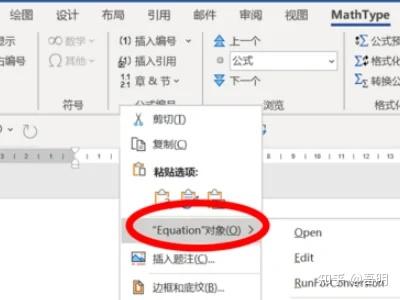 把MathType公式转换为Word公式的最简单的方法 - 知乎