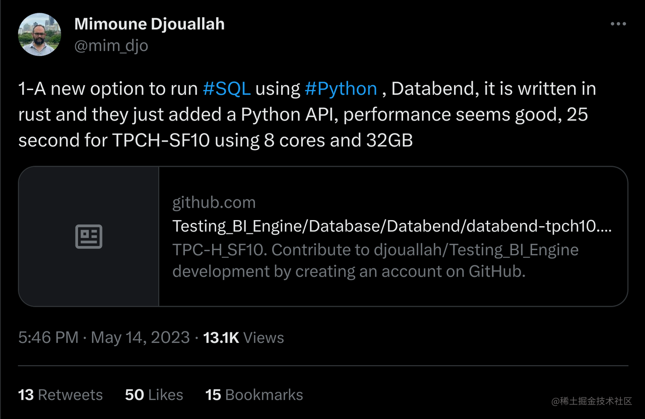 Databend v1.2 版本发布！Data + AI - 知乎