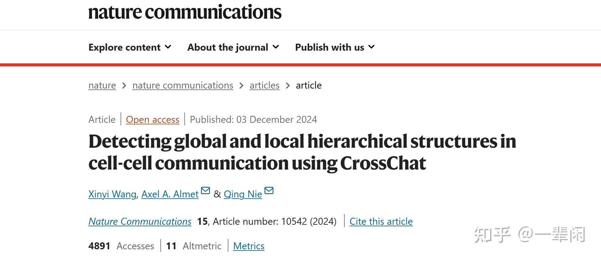 Nature Communications | 破解细胞社交密码：CrossChat如何解码多尺度细胞通讯 - 知乎