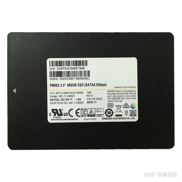 三星PM883 2.5寸 240/480/960G/1.92/3.84/7.68TB企业级固态硬盘 - 知乎