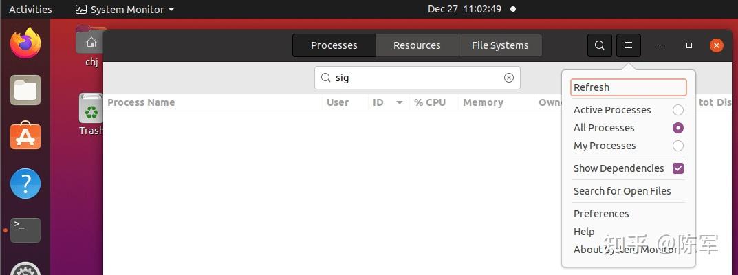Ubuntu Linux, System Monitor 漏掉进程条目的 bug - 知乎