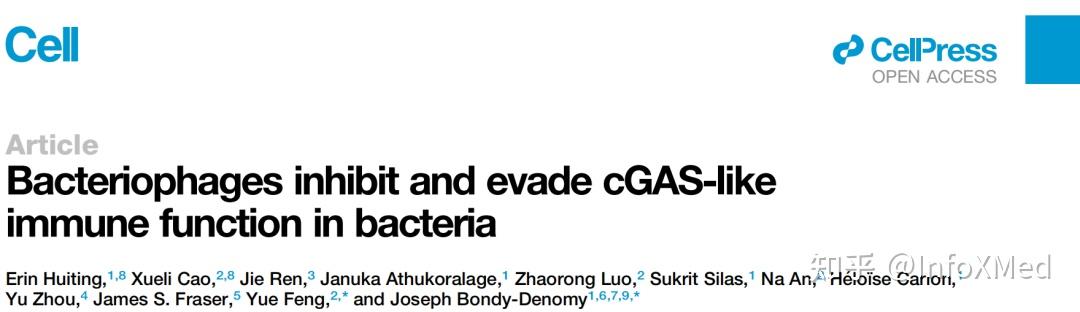 Cell | 揭示噬菌体抑制和逃逸细菌CBASS免疫系统的分子机制 - 知乎