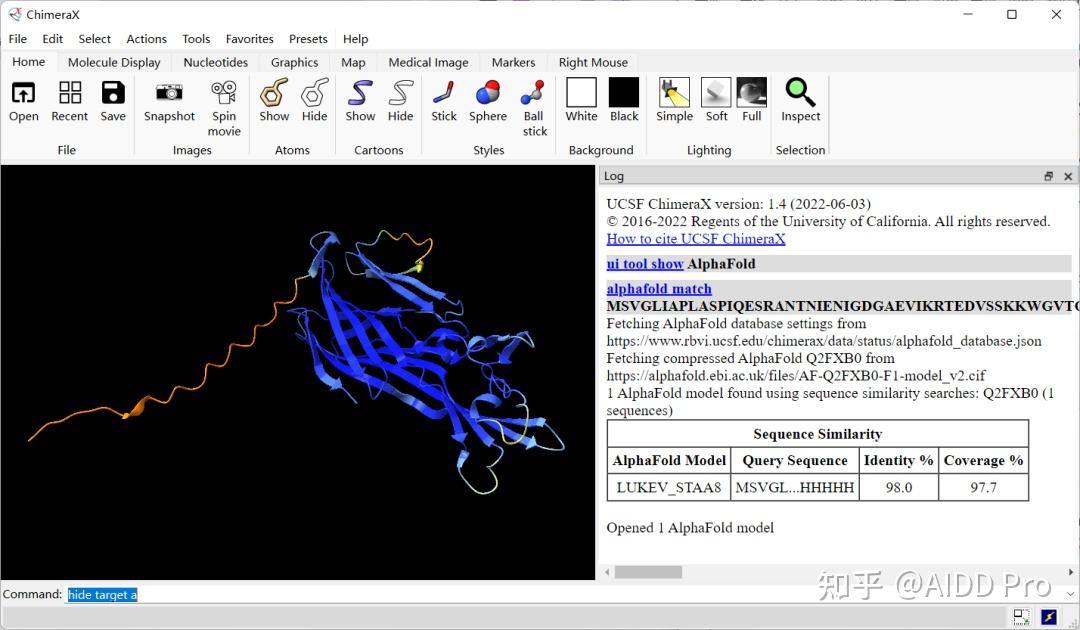 ChimeraX使用教程【06】基于AlphaFold预测蛋白质的3D结构 - 知乎