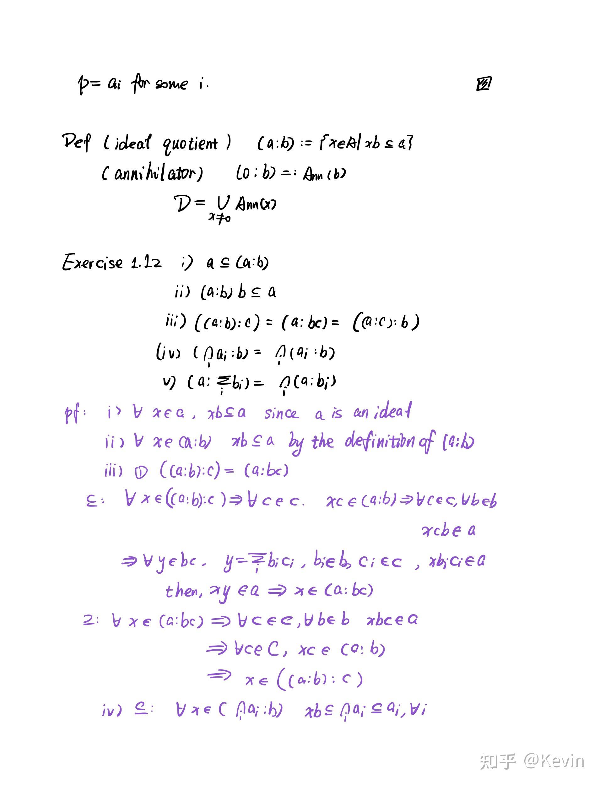 Atiyah&MacDonald Commutative Algebra笔记chap1 - 知乎