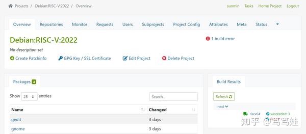 如何通过OpenSUSE Open Build Service（OBS）构建Debian包 for RISCV-64 - 知乎