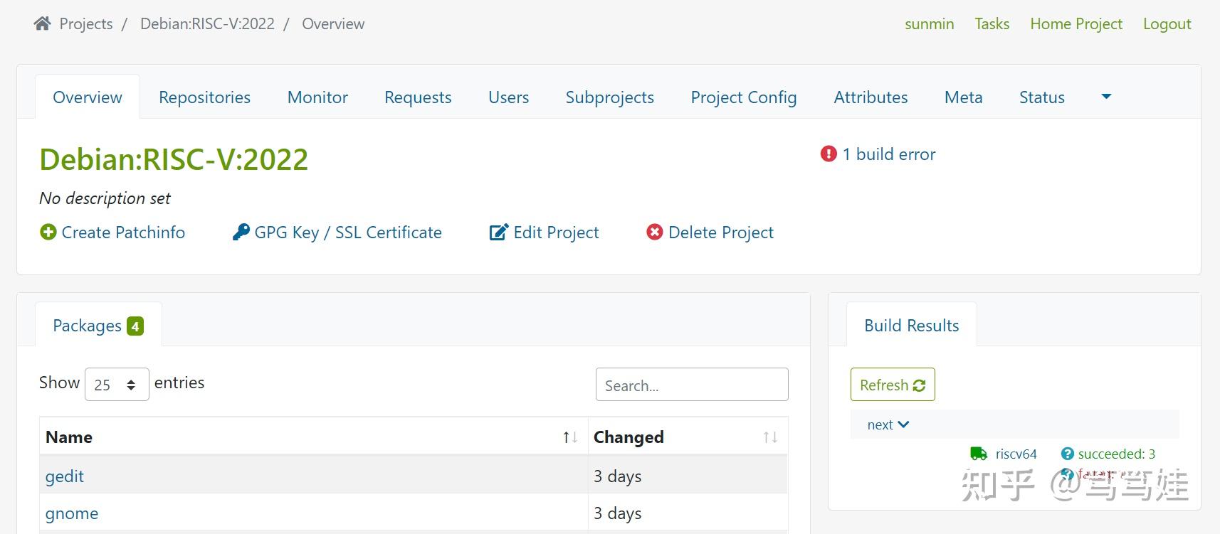 如何通过OpenSUSE Open Build Service（OBS）构建Debian包 for RISCV-64 - 知乎