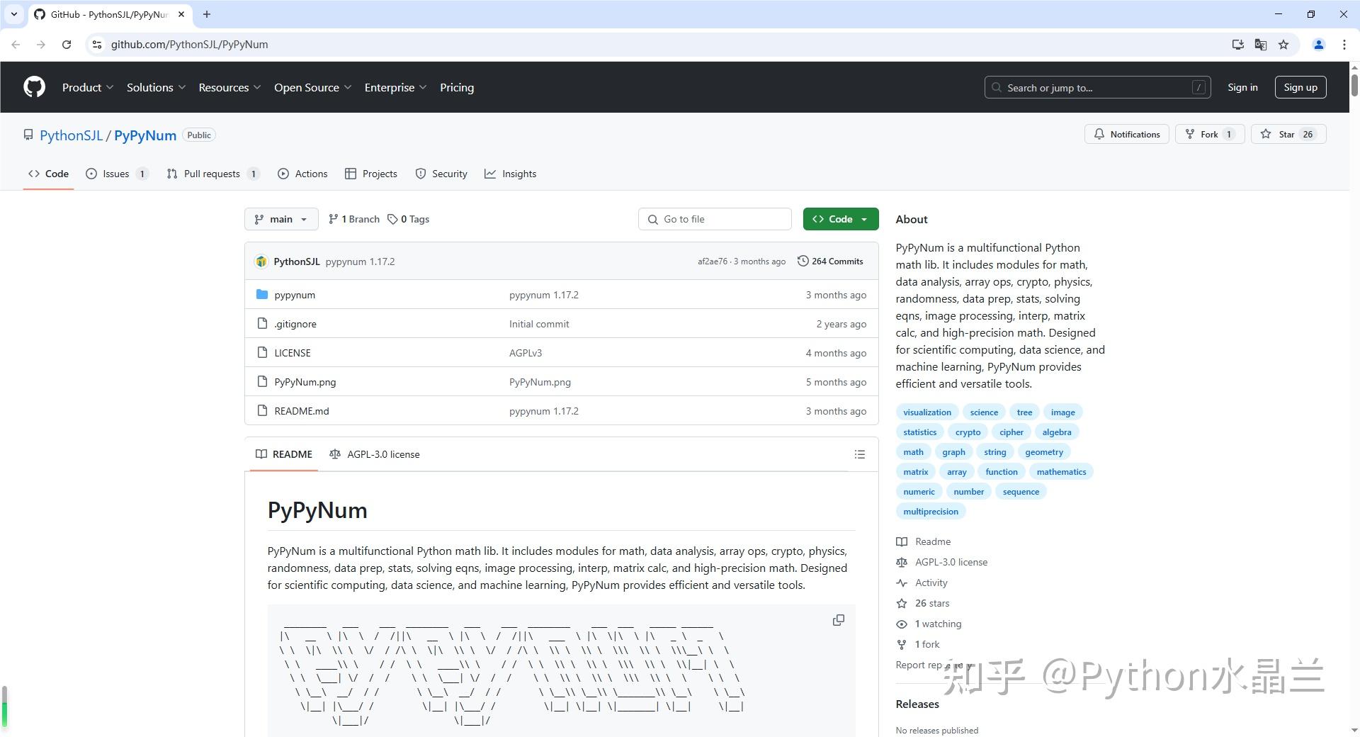 高中牲开发的Python多功能数学计算库PyPyNum - 知乎
