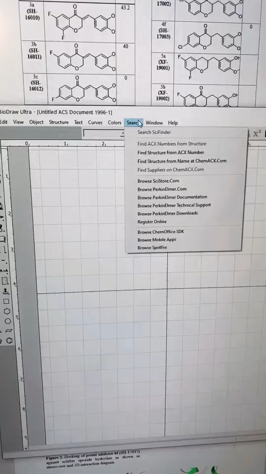 为什么ChemDraw里面的SciFinder按钮是灰色的？ - 知乎
