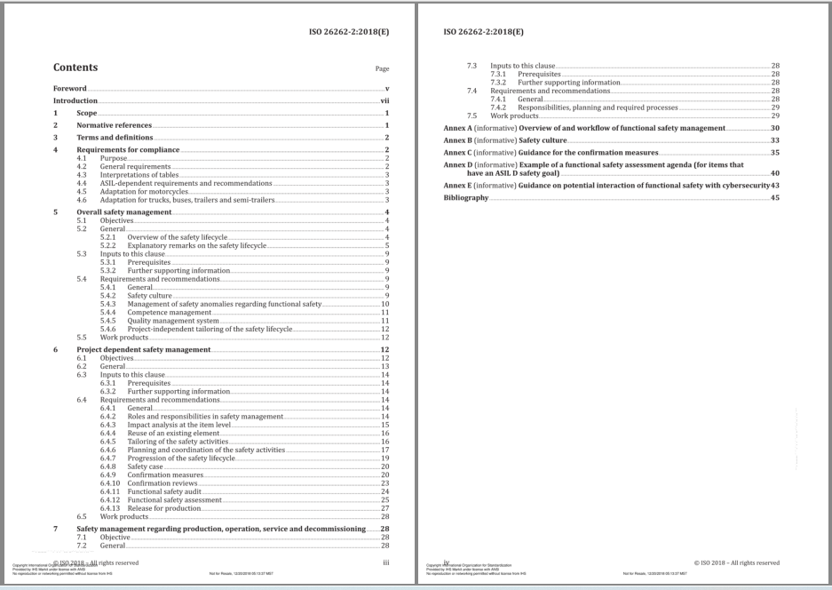 ISO 26262-2-2018【中文版翻译PDF原版】中文名称：道路车辆--功能安全--第2部分：功能安全的管理 - 知乎