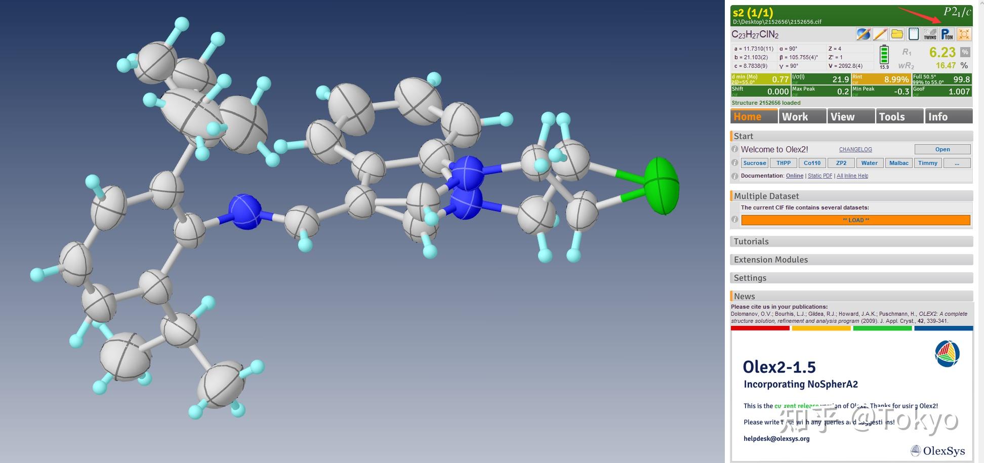 晶体数据CIF验证报告 - 知乎