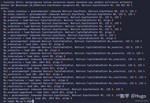 PostgreSQL JIT(Just-In-Time Compilation）With LLVM 的实现原理 - 知乎