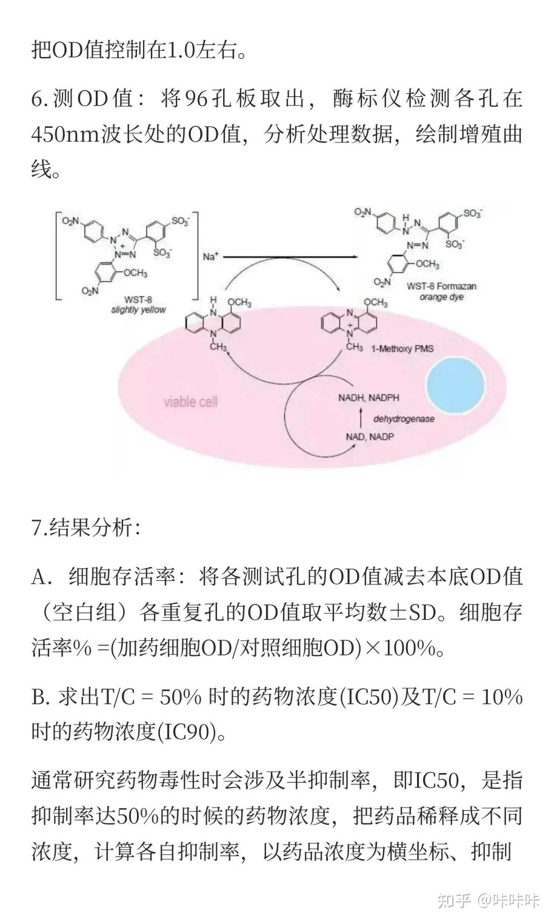 CCK-8细胞实验原理及步骤 - 知乎