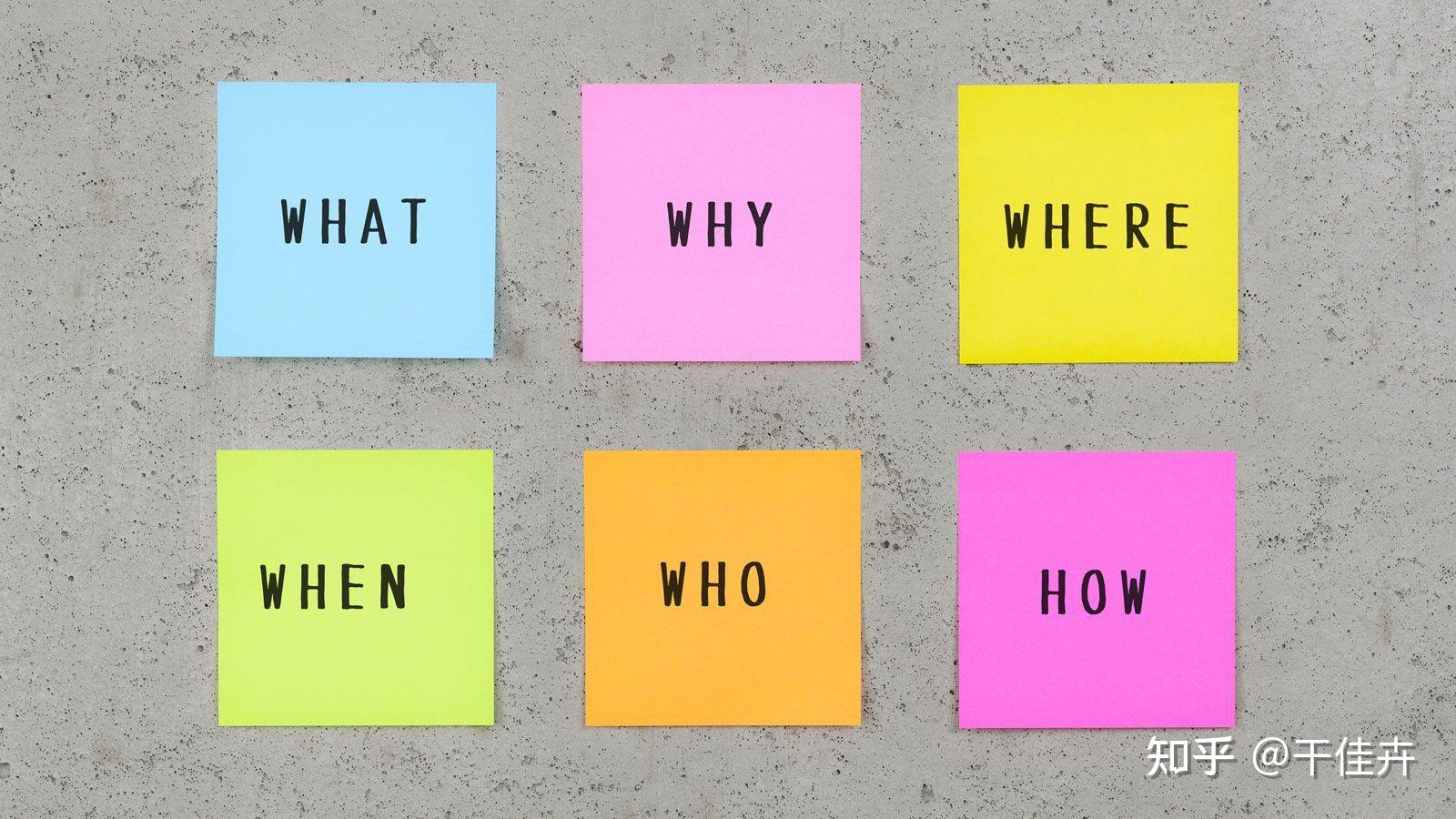 思维模型2：5W1H__帮助你全面理清问题 - 知乎