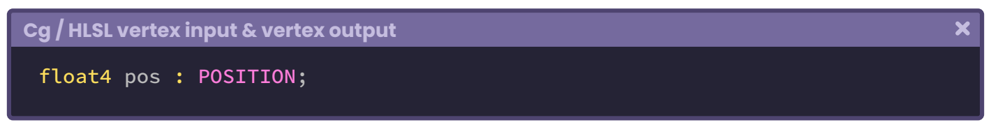 3.3.0 | Cg/HLSL顶点输入&输出 - 知乎