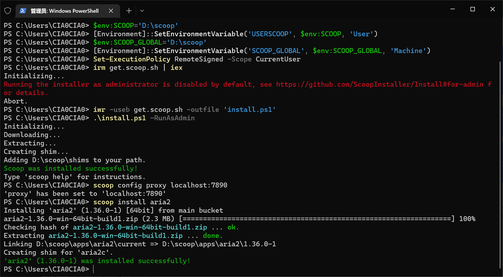 Scoop安装、使用与卸载 - 知乎