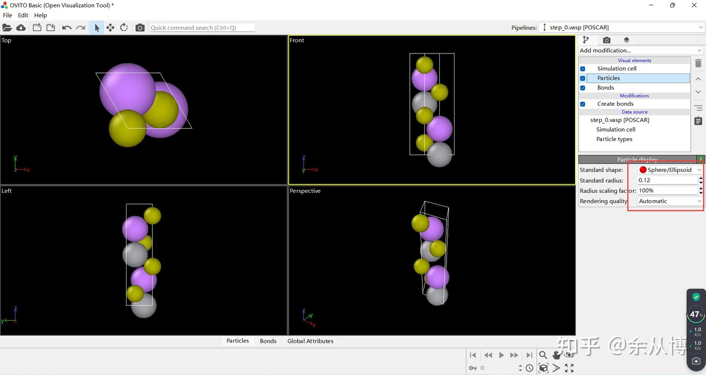 Ovito教程：如何在ovito中显示球棍模型 - 知乎