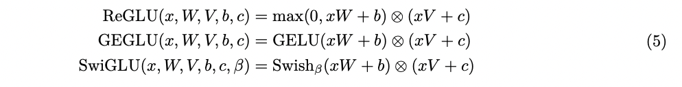[LLaMa-FFN改进]SwiGLU：GLU Variants Improve Transformer - 知乎
