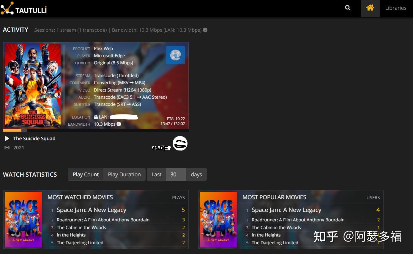 如何在Unraid上安装Tautulli （Plex 数据收集） - 知乎