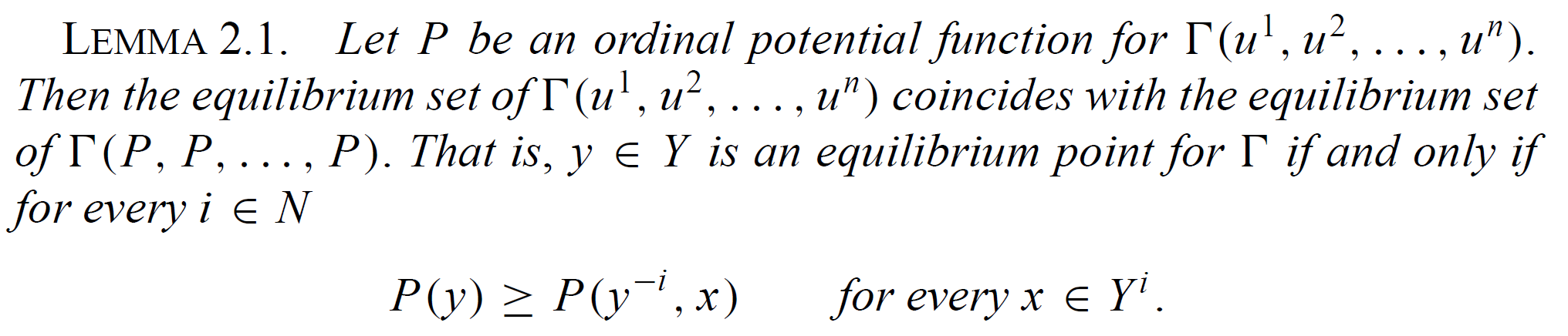 Potential Game（位势博弈） - 知乎